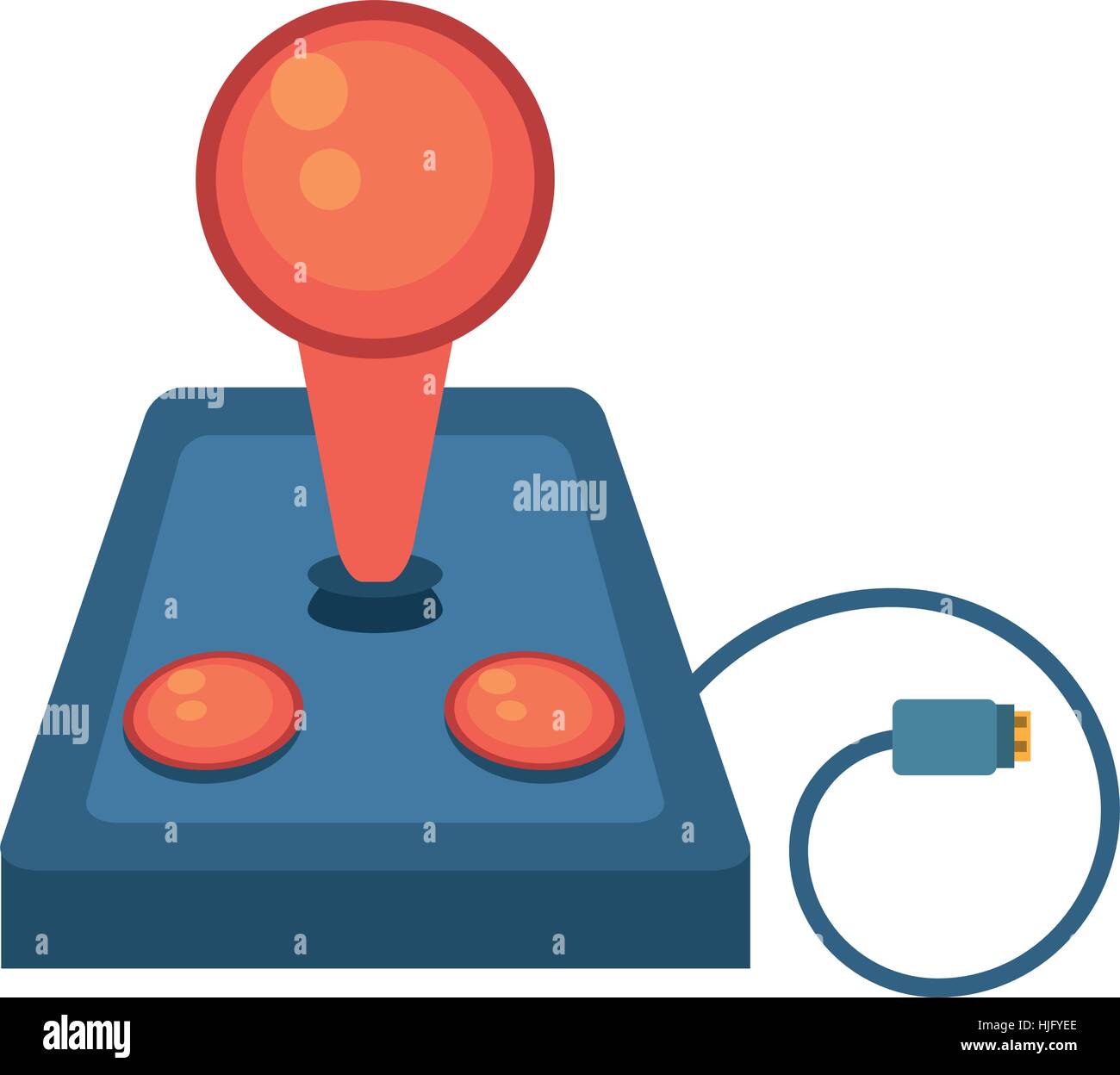 Vintage red and black joystick Stock Vector Images - Alamy