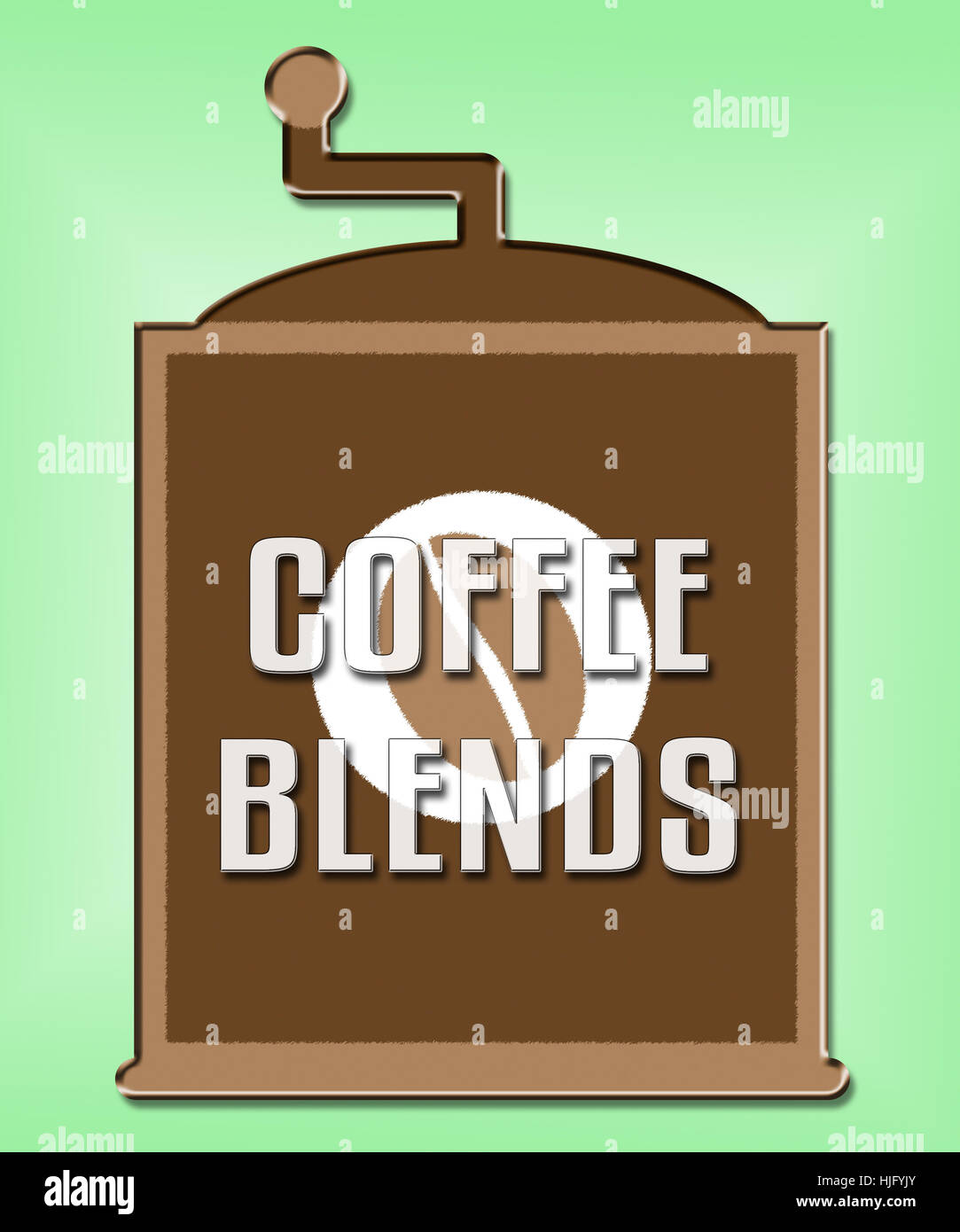 Coffee Blends Machine Shows Blended Mixture or Types Stock Photo - Alamy