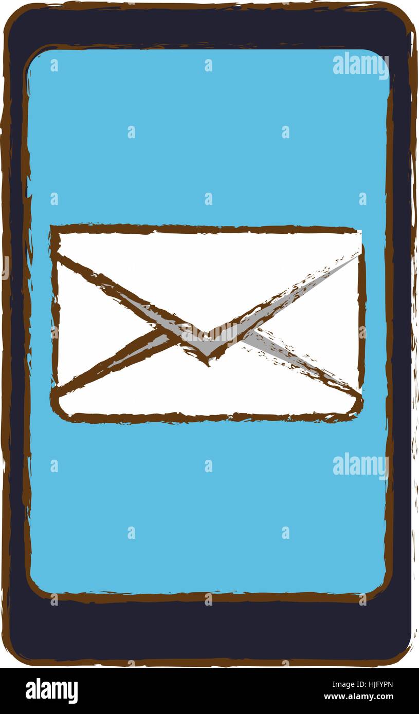 email related icons image sketch style vector illustration design Stock ...