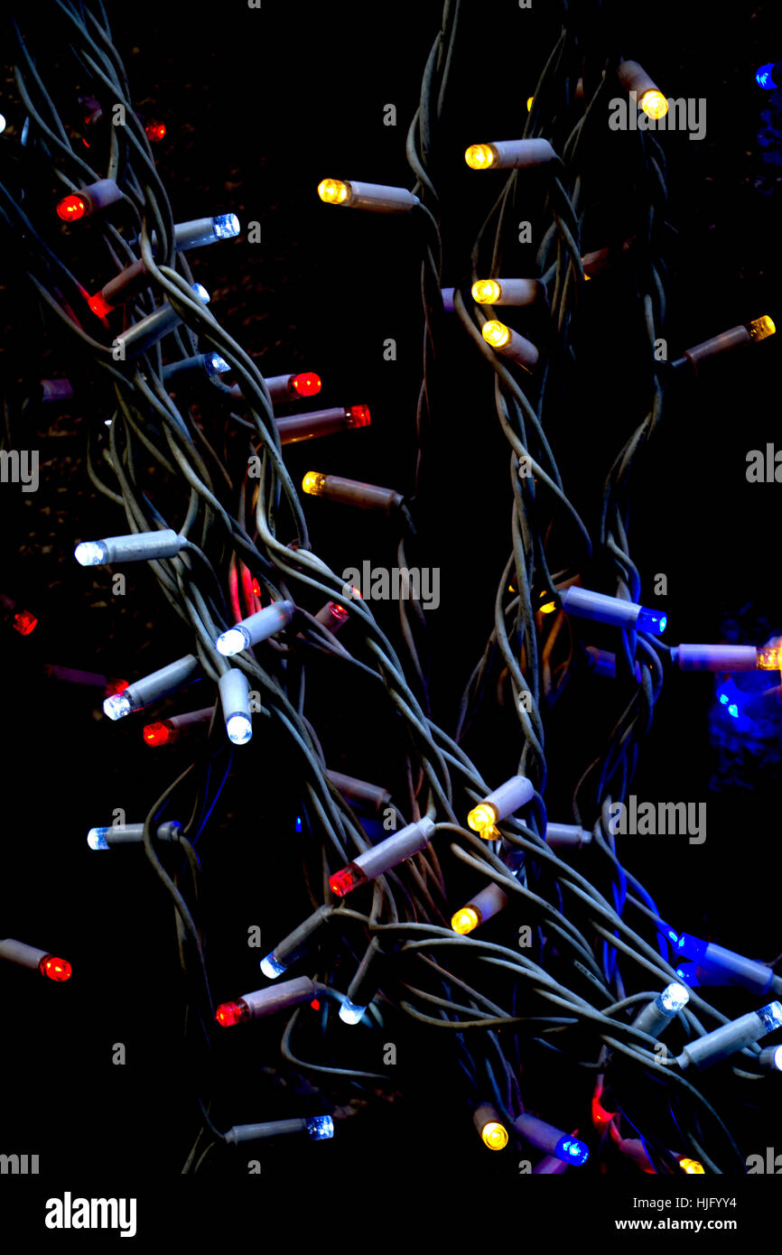 Christmas lights and party lights of a certain type Stock Photo - Alamy
