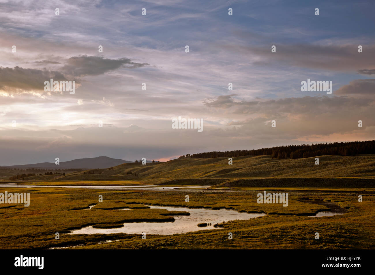 Hayden valley sunset hi-res stock photography and images - Alamy