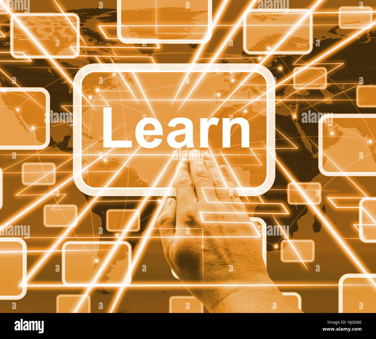 Learn Computer Button Shows Online Learning And Education 3d ...