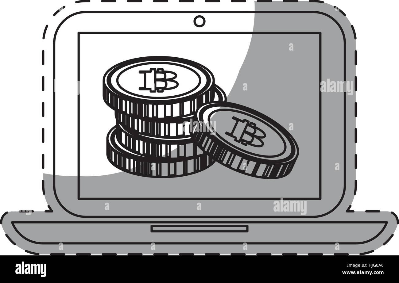 coin with letter b money related icon image sticker vector illustration ...