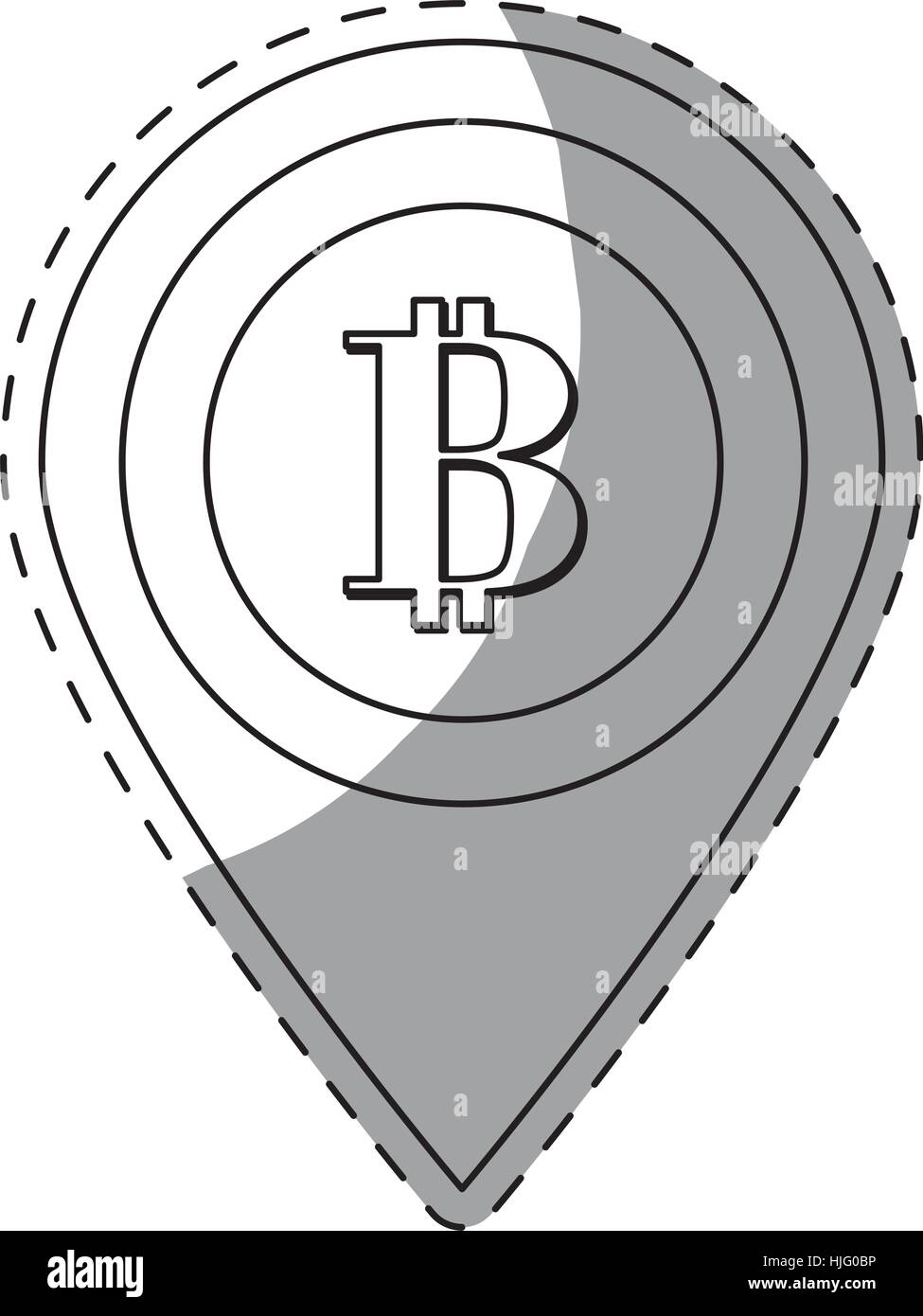 gps pin letter B as emblem bank related icons image vector illustration ...