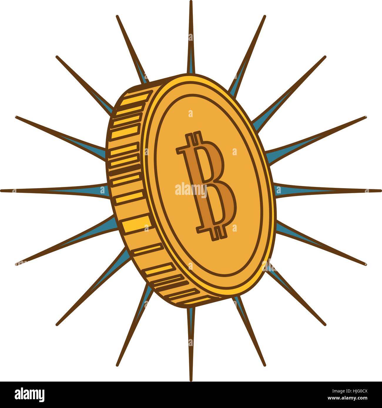 coin with letter b money related icon image vector illustration design ...