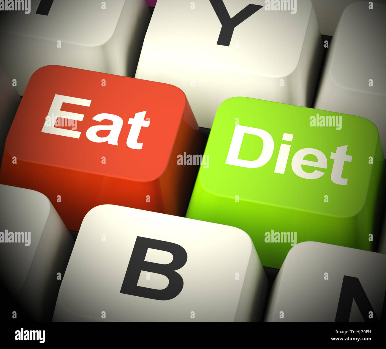 Eat Diet Keys Showing Fiber Exercise Fat And Calorie Advice Online 3d ...