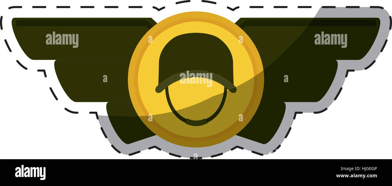 army related emblem image vector illustration design Stock Vector Image ...