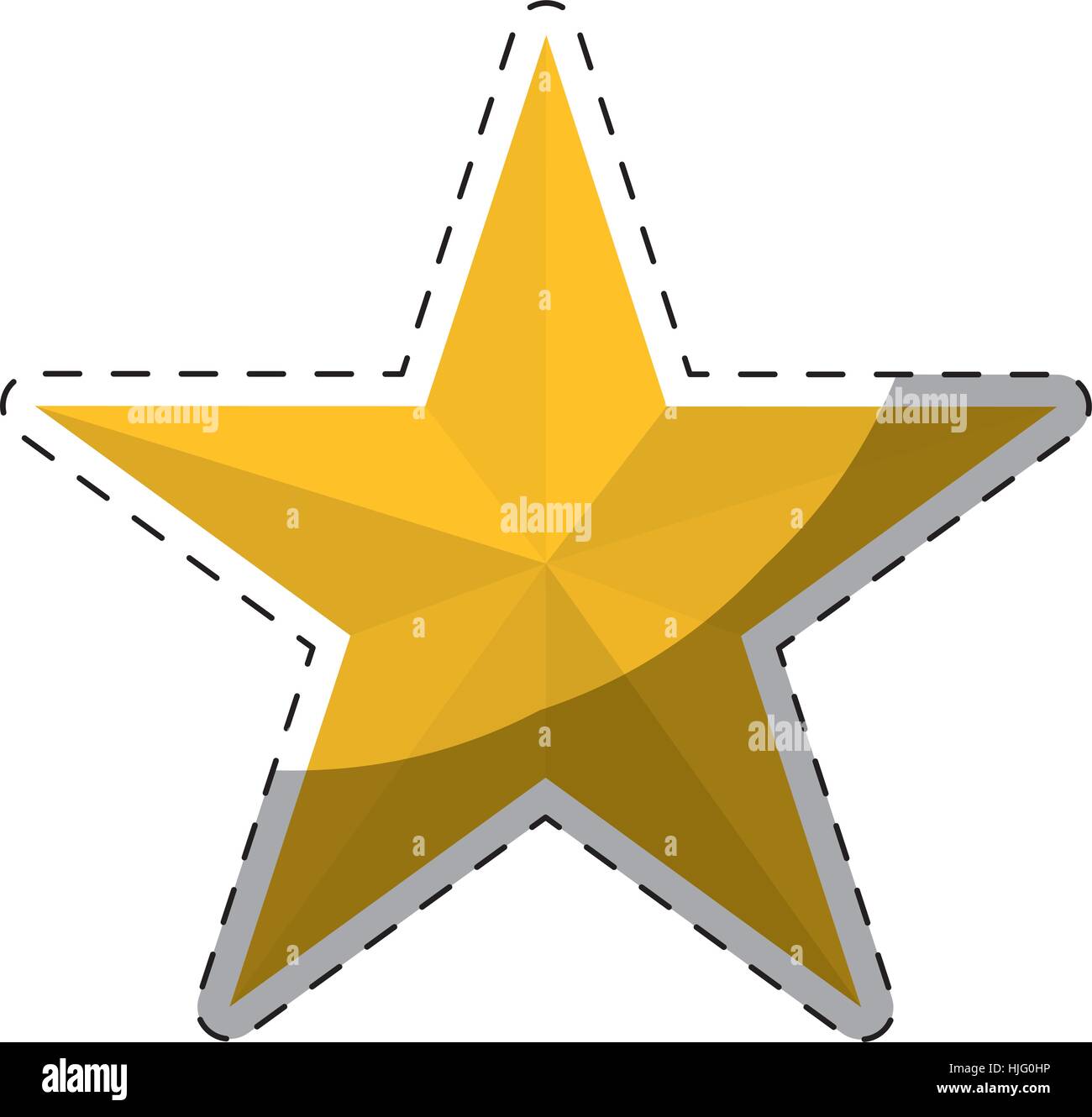 Gold Star Icon Cartoon Style Stock Photos & Gold Star Icon Cartoon ...