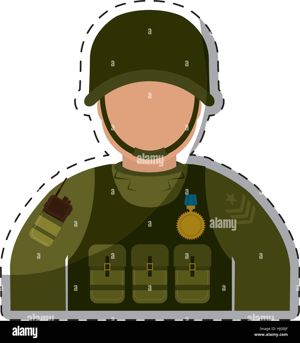 soldier army related icons image vector illustration design Stock ...