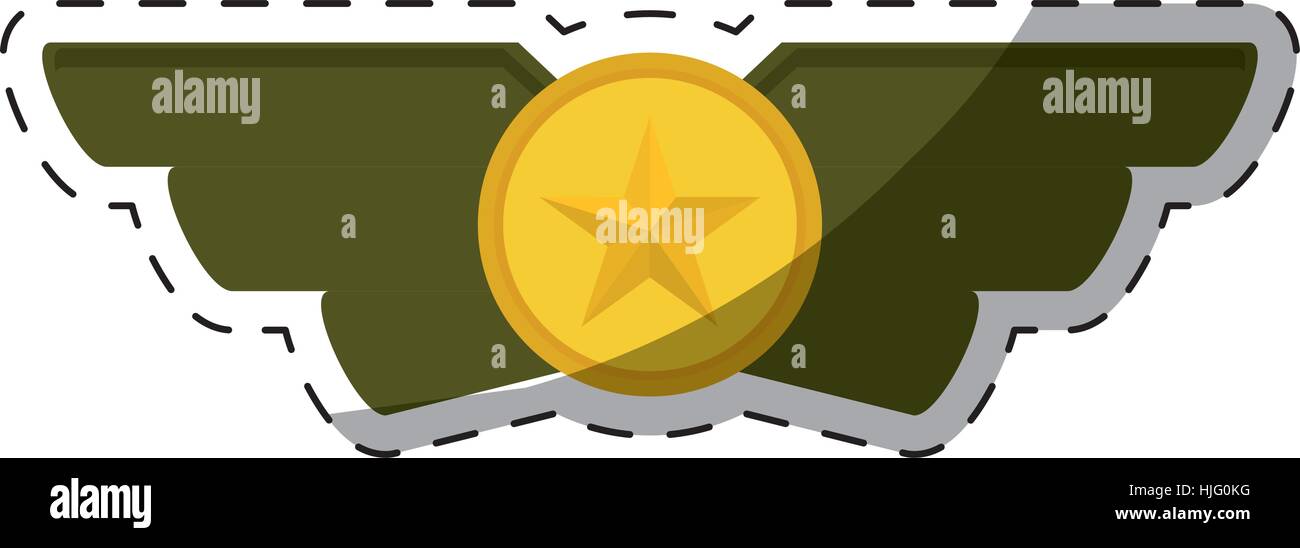army related emblem image vector illustration design Stock Vector Image ...