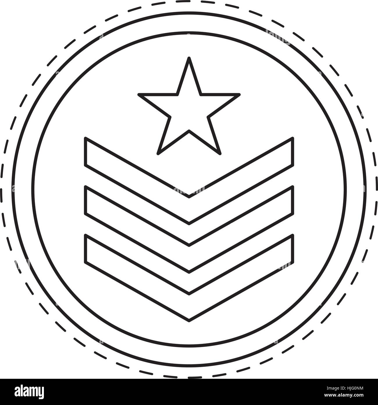 army related emblem image vector illustration design Stock Vector Image ...