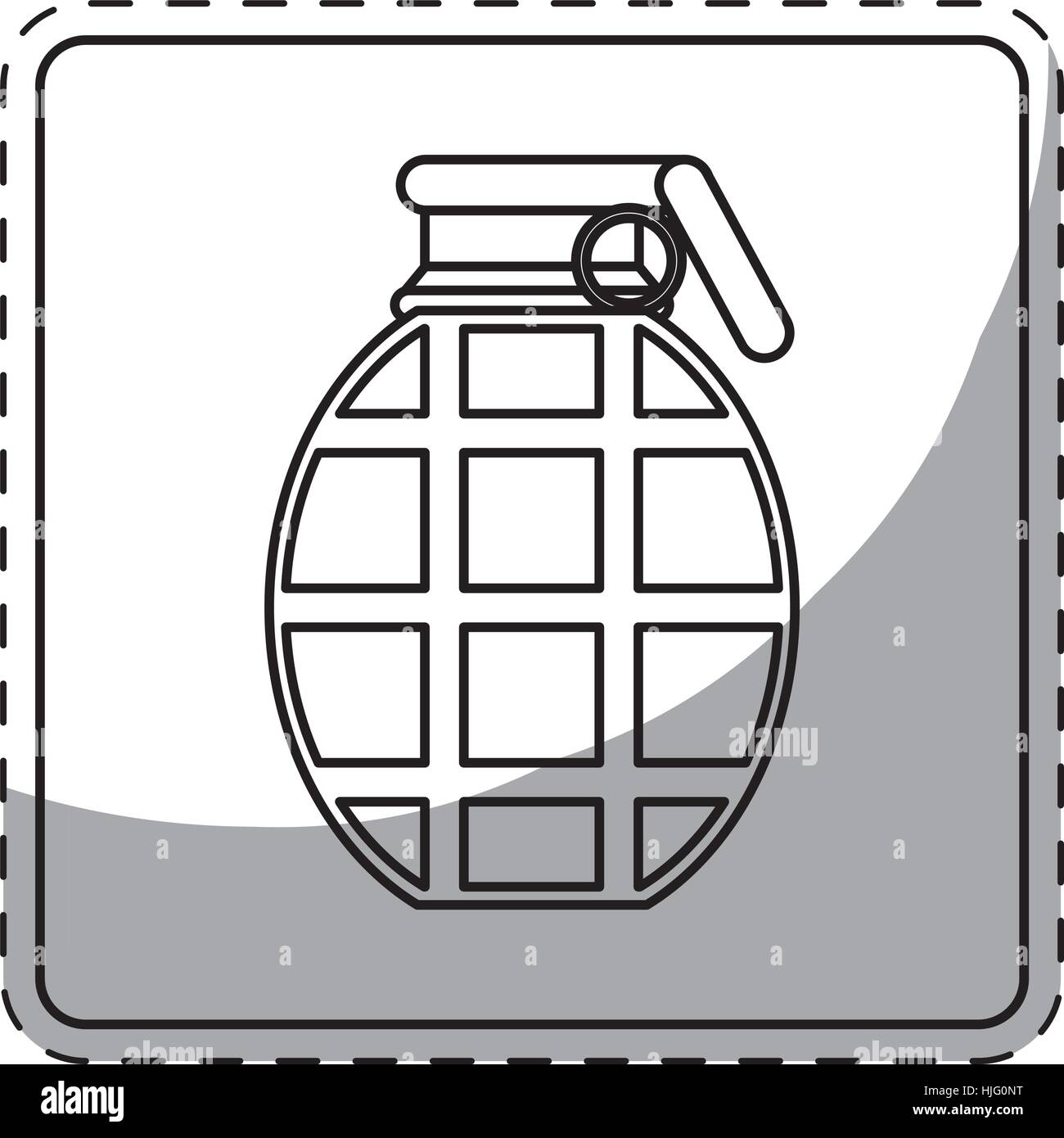 grenade weapon icon image vector illustration design Stock Vector Image ...