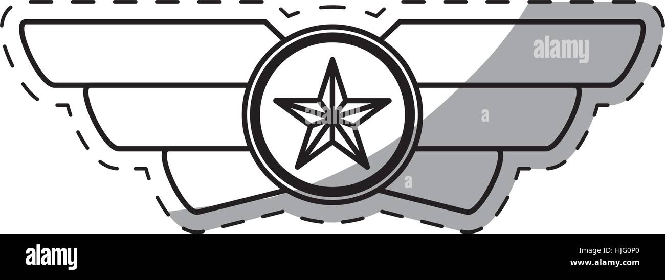 army related emblem image vector illustration design Stock Vector Image ...