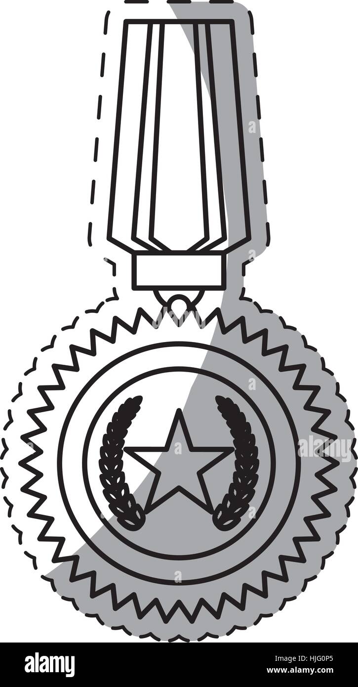 military medal icon image vector illustration design Stock Vector Image ...