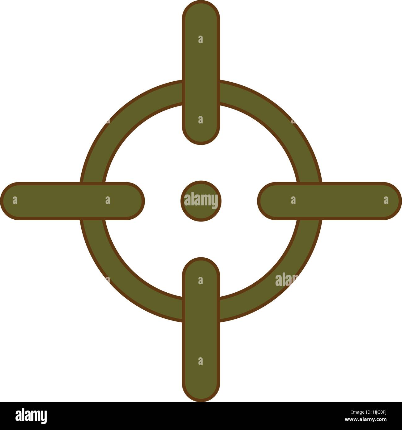 firearm aim or target icon image vector illustration design Stock ...