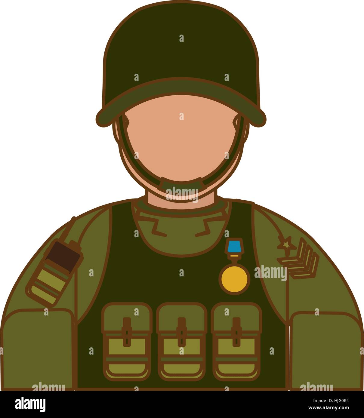 soldier army related icons image vector illustration design Stock ...