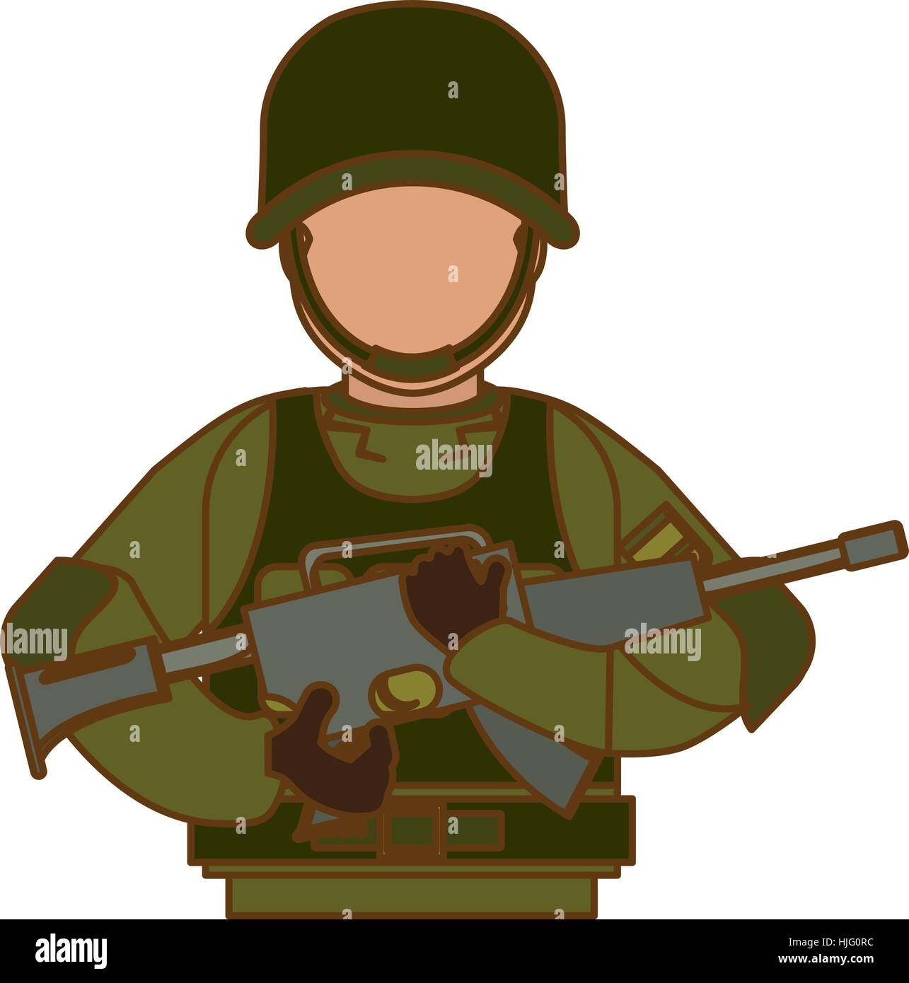 soldier army related icons image vector illustration design Stock ...