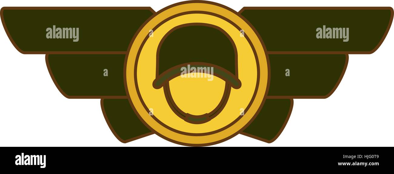 army related emblem image vector illustration design Stock Vector Image ...