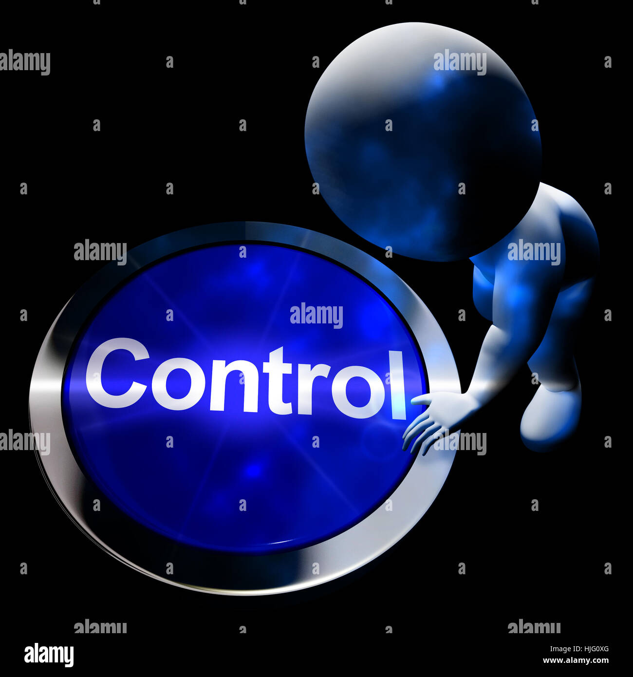 Control Computer Key Showing Remote Controller Or Interfacing 3d ...