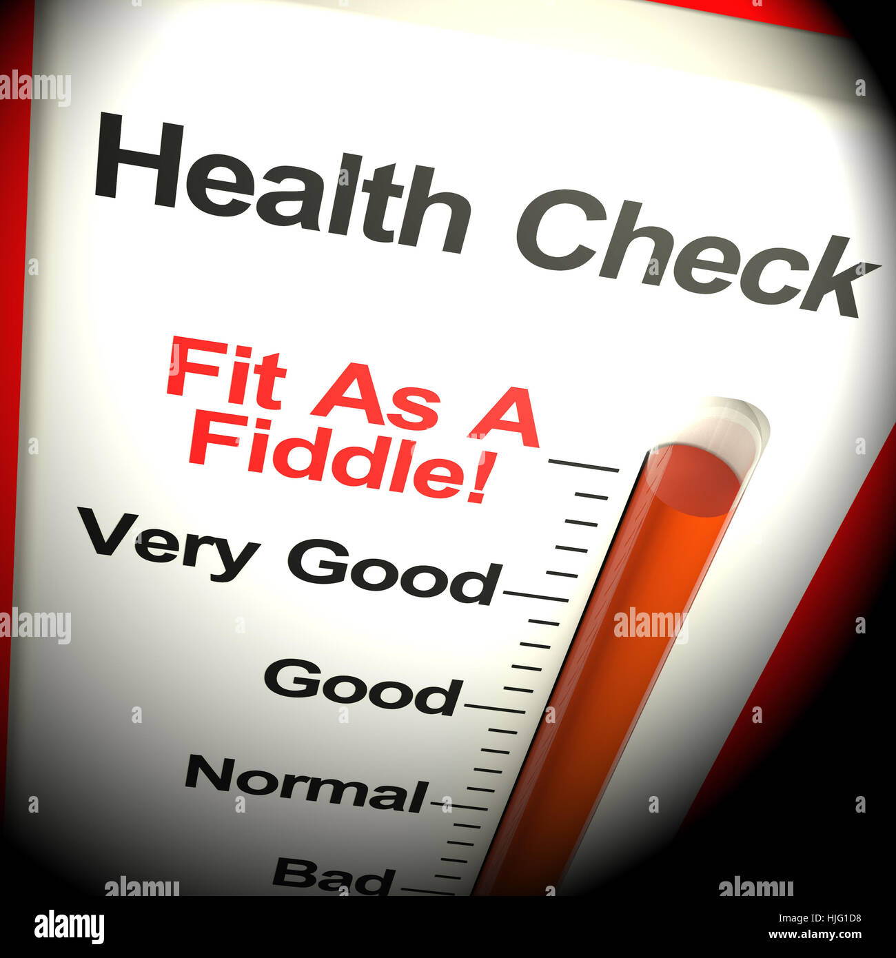 Health Check Thermometer Very Fit On Monitor 3d Rendering Stock Photo ...