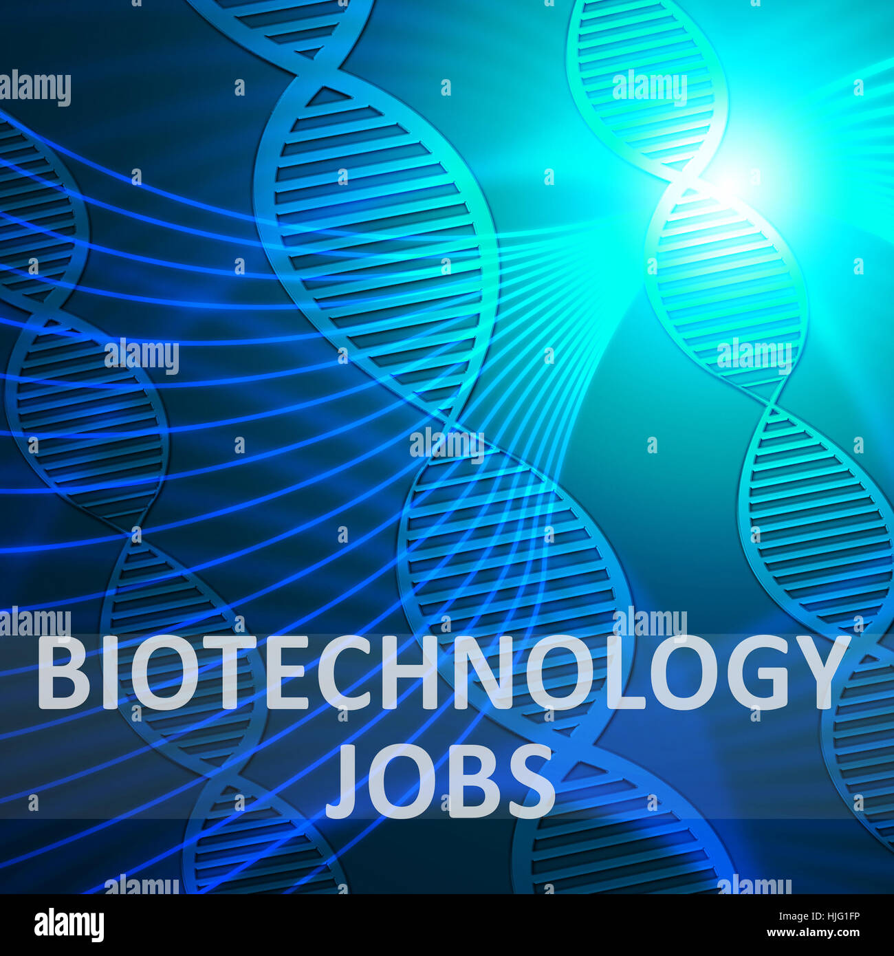 Biotechnology Jobs Helix Meaning Biotech Profession 3d Illustration ...