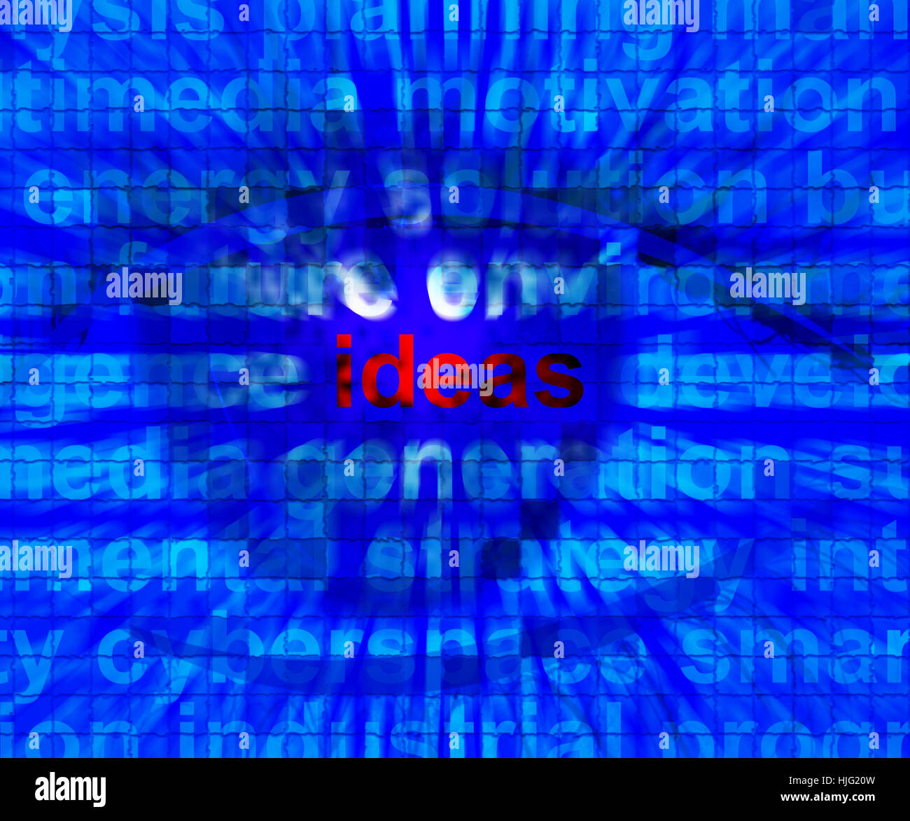 Ideas Word Shows Improvement Concepts Or Creativity 3d Illustration ...