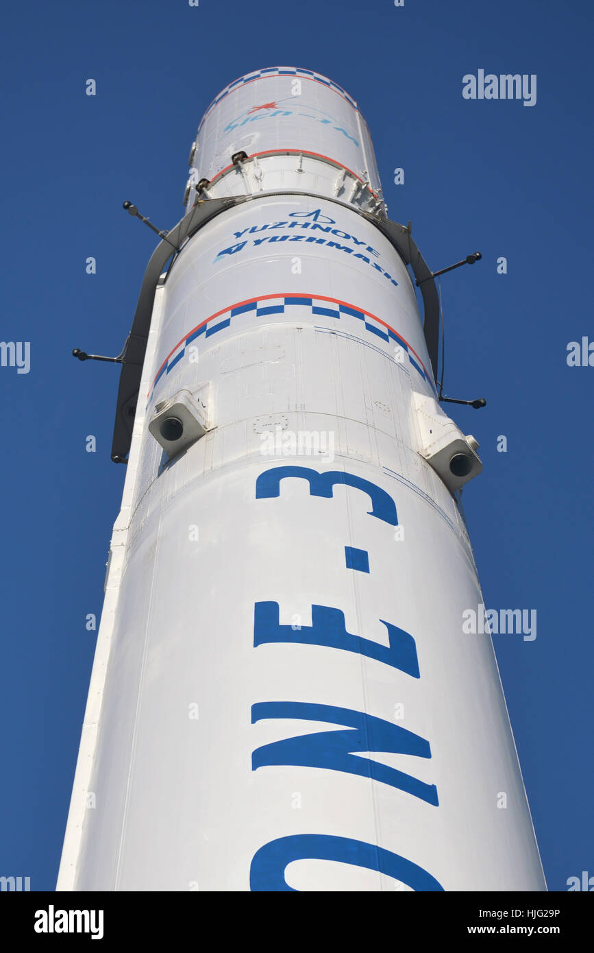 Spacecraft and space transport stands in rocket garden Stock Photo - Alamy