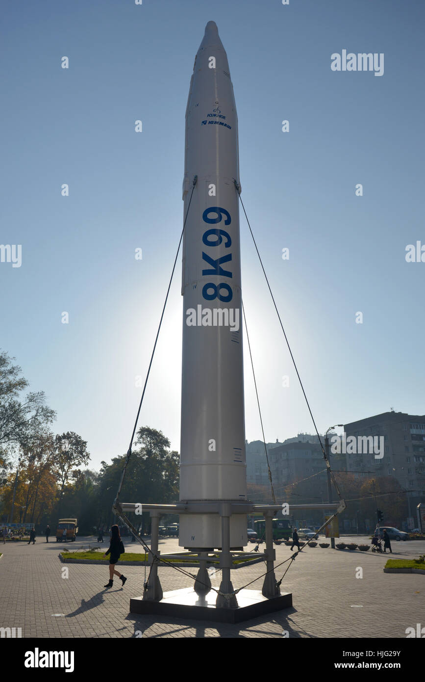 Spacecraft and space transport stands in rocket garden Stock Photo - Alamy