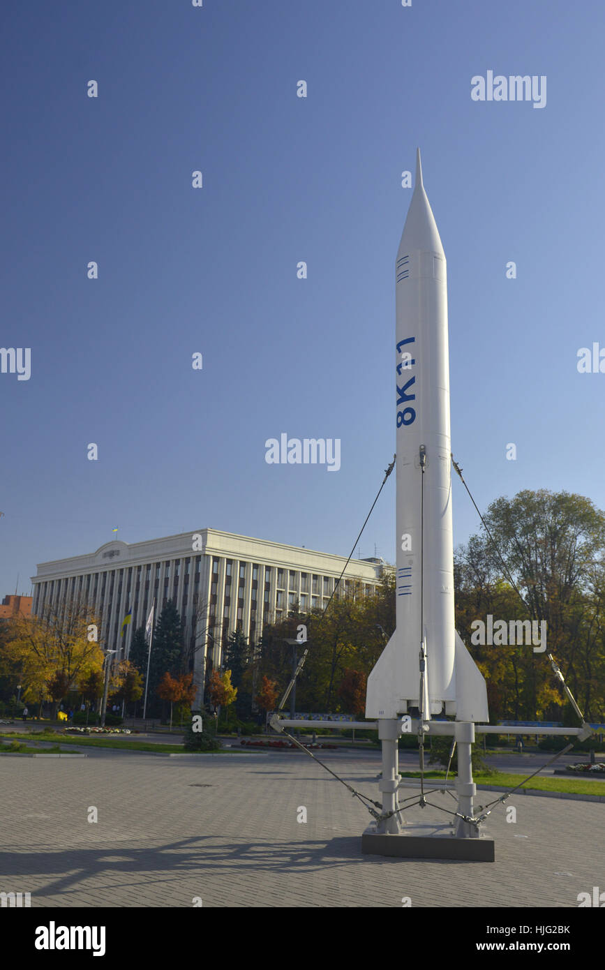 Spacecraft and space transport stands in rocket garden Stock Photo - Alamy