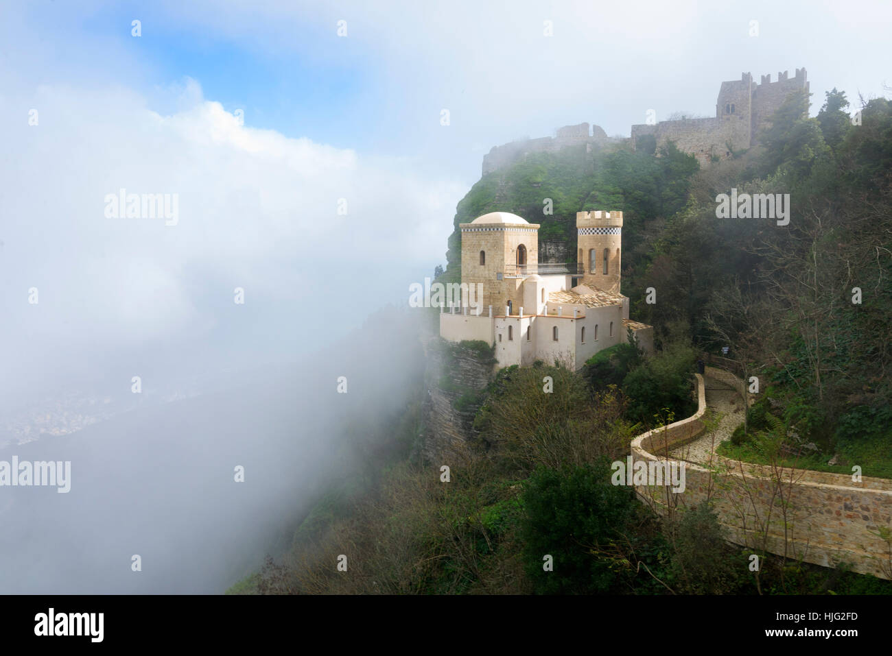 Venus Castle, Erice, Sicily, Italy Stock Photo - Alamy