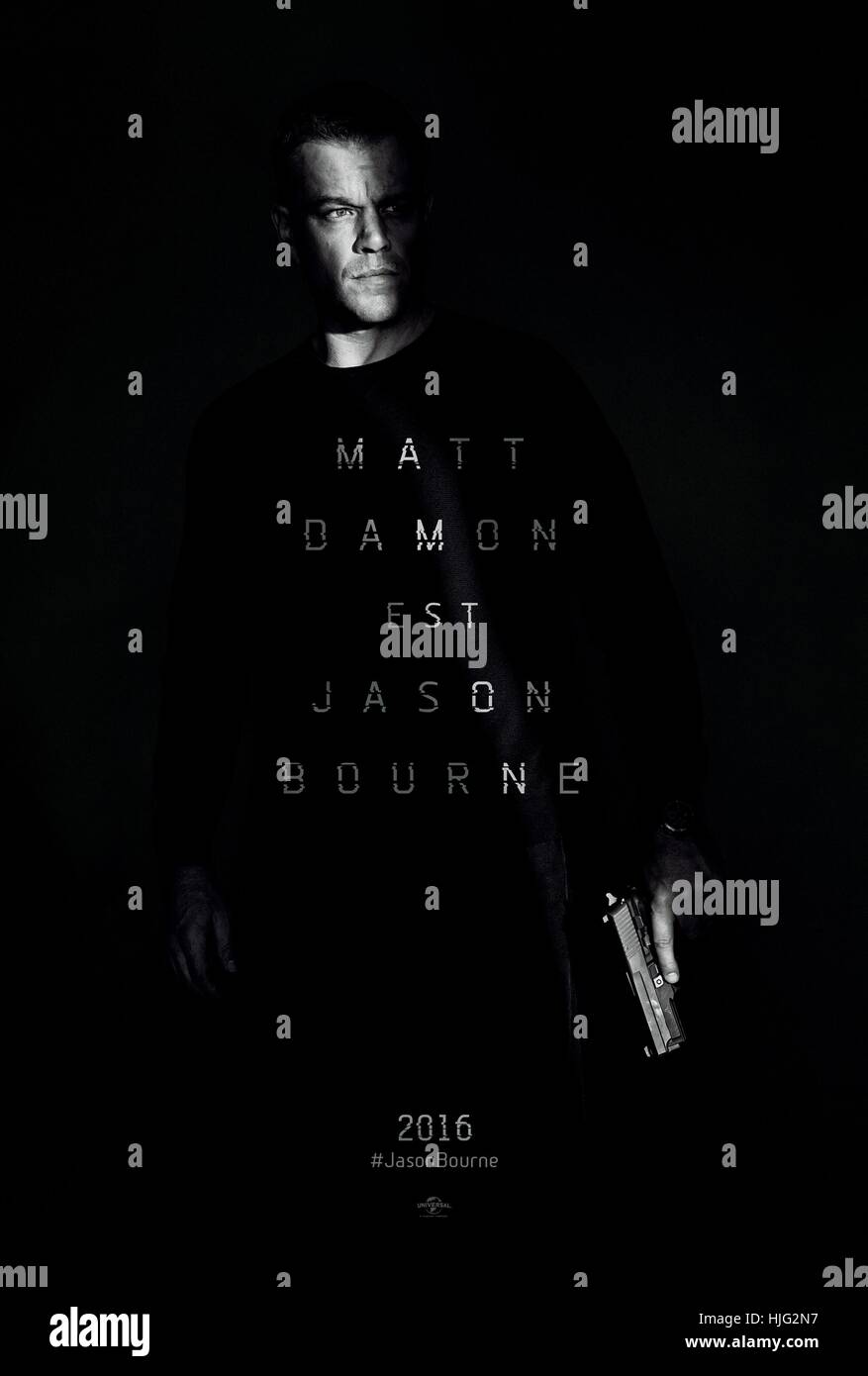 Paul greengrass matt damon movie poster fr hi-res stock photography and ...