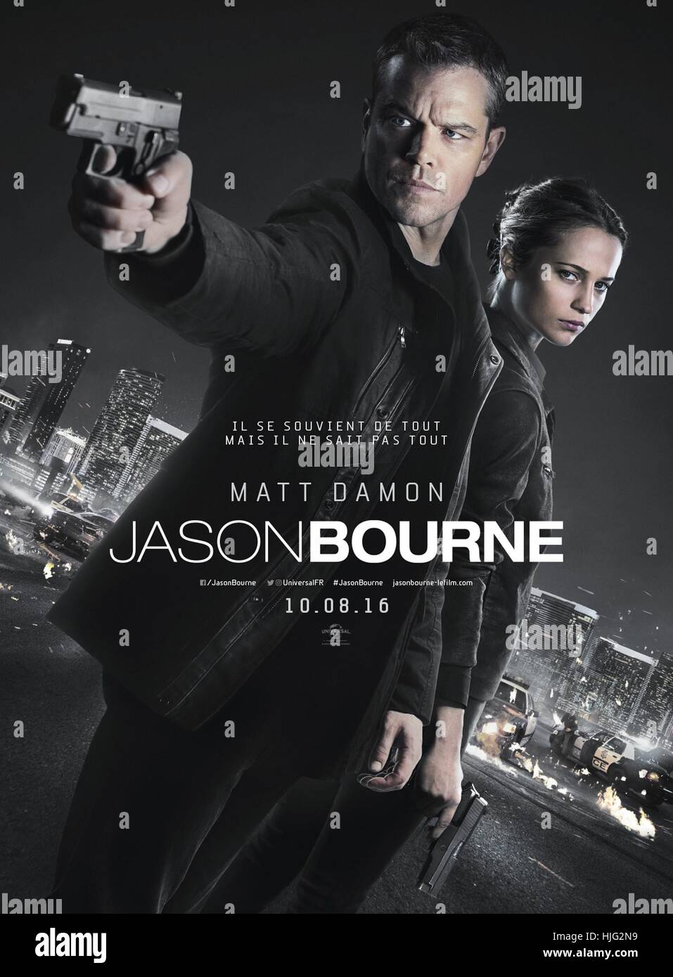 Paul greengrass matt damon movie poster usa hi-res stock photography ...