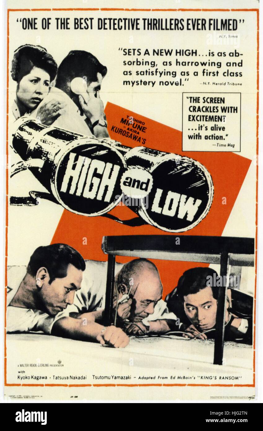 Tengoku to jigoku High and Low Year : 1963 Japan Director : Akira ...