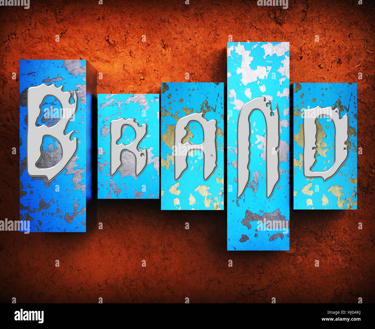 Brand Word Showing Trademarks Branding 3d Illustration Stock Photo - Alamy