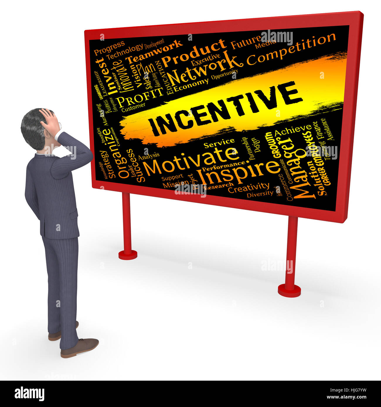 Incentive Words Character Meaning Bonus Rewards And Bonuses 3d ...