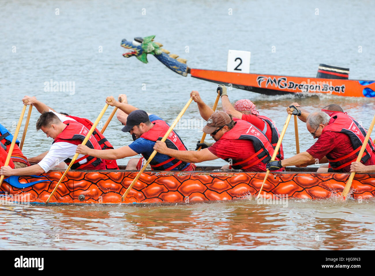 Red river in Winnipeg, MB, Canada - Team building activity during ...