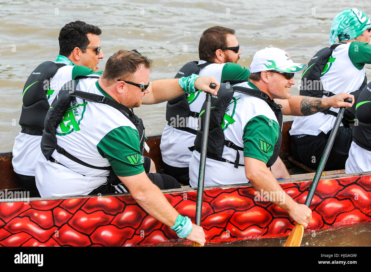 Red river in Winnipeg, MB, Canada - Team building activity during ...