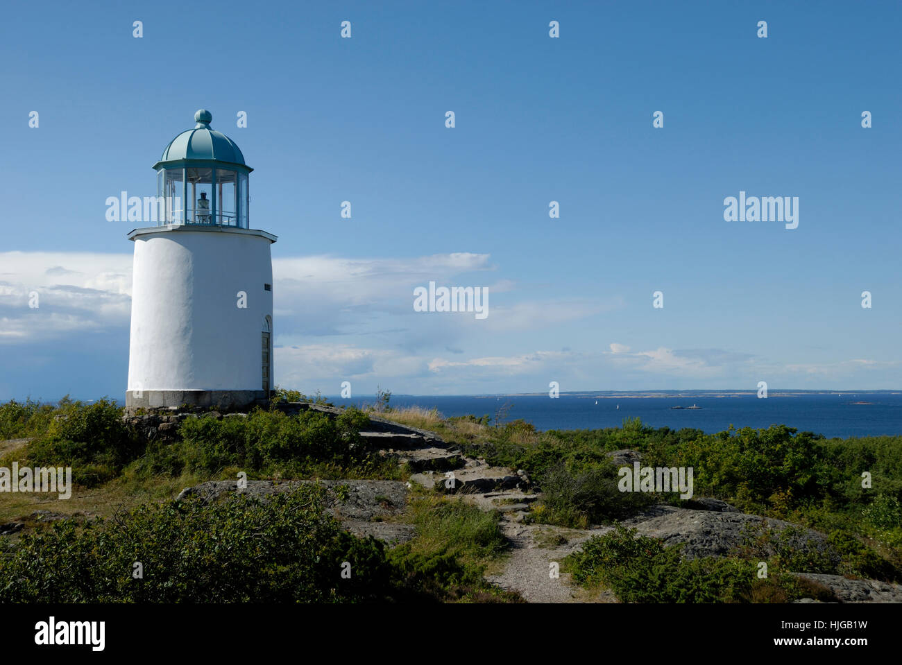 sweden, beacon, lighthouse, blue, tower, navigation, seafaring ...
