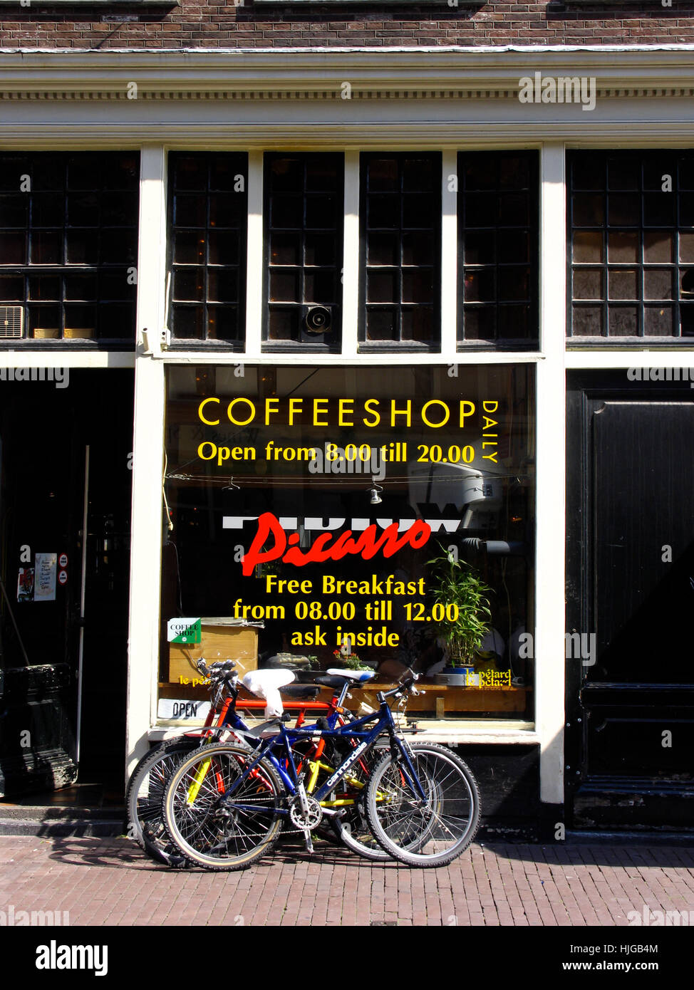 Coffeeshop in the center, Amsterdam, Holland, Netherlands Stock Photo ...