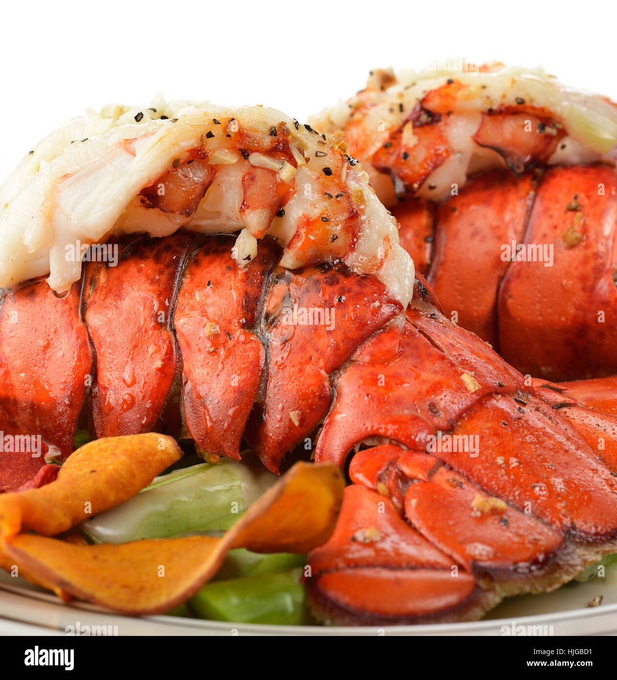 plate, tail, vegetable, lobster, food, dish, meal, shellfish, seafood ...