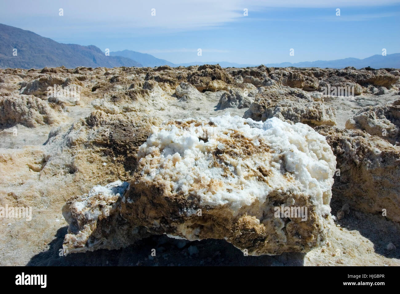 Crusts of salt at the Devils Golf Course, Death Valley National Park ...