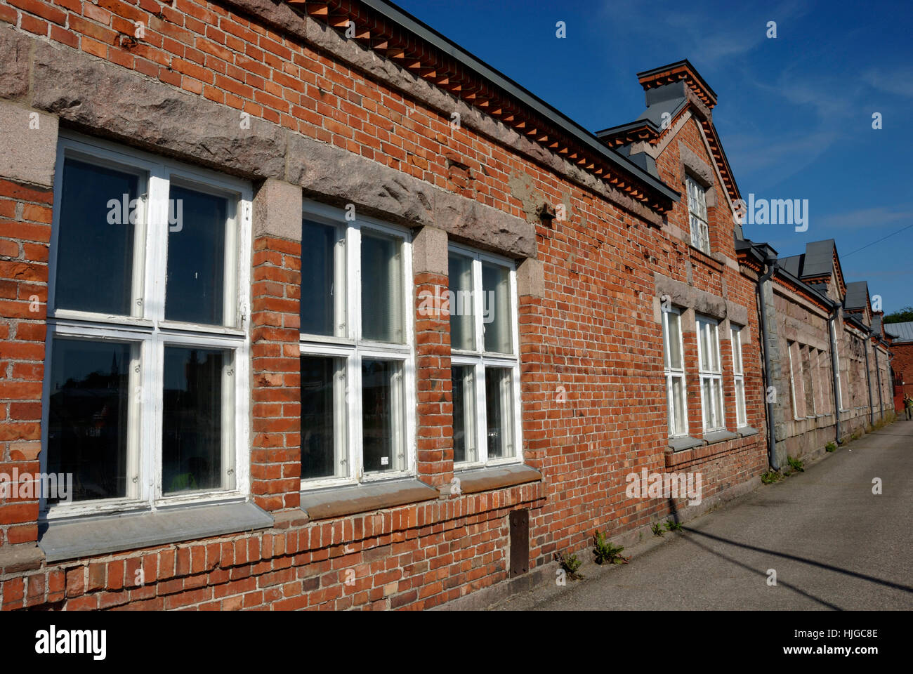 finland, window frame, blue, house, building, window, porthole, dormer ...