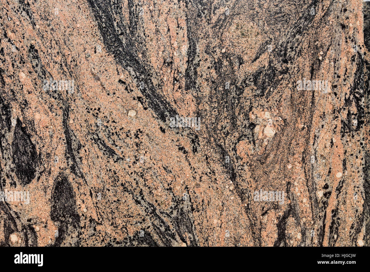 Close up view of a polished granite slab Stock Photo - Alamy