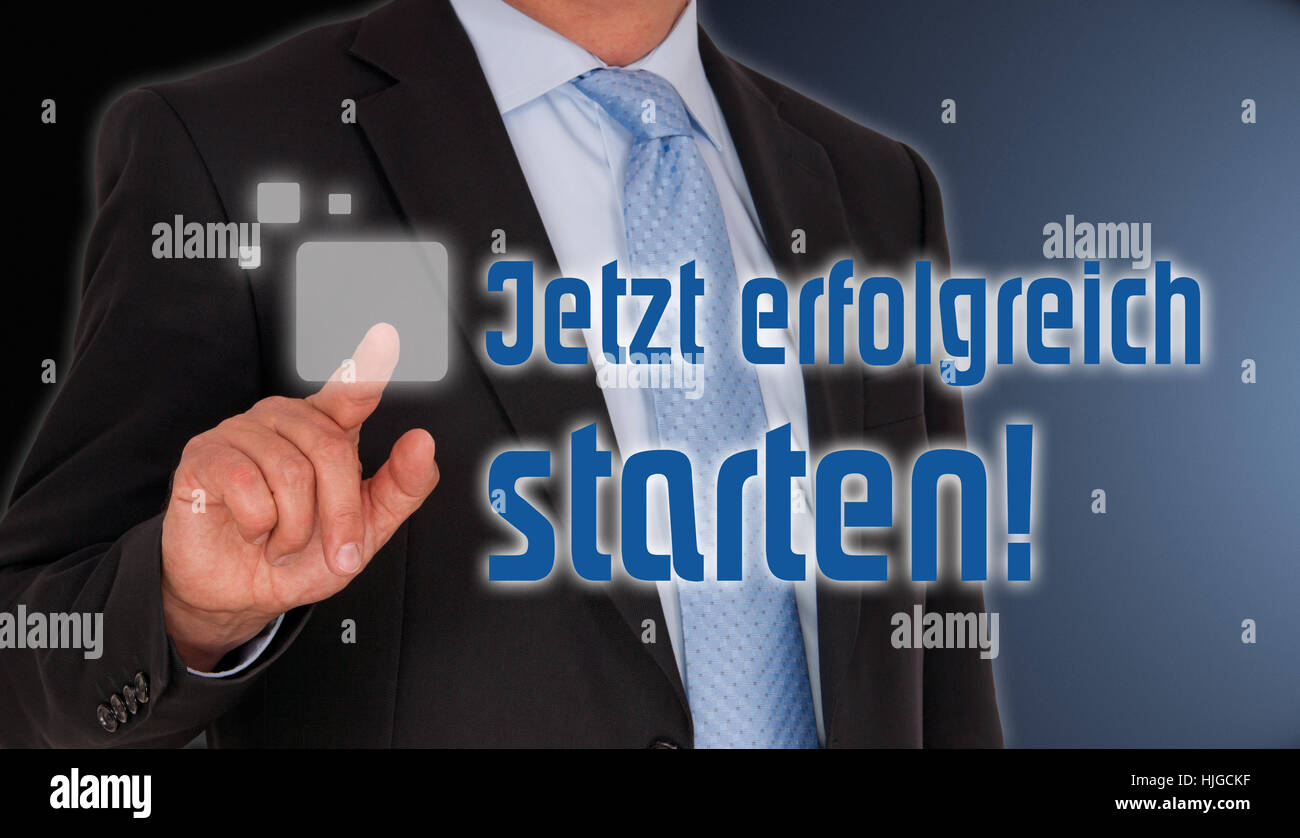 now a successful start! Stock Photo - Alamy