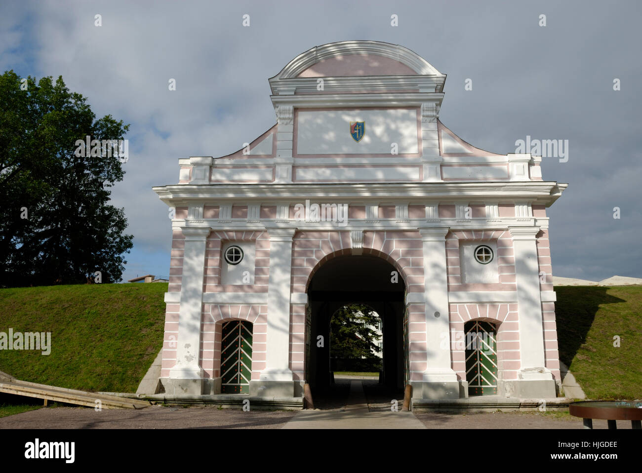 goal, passage, gate, archgway, gantry, circular arc, estonia, tree ...