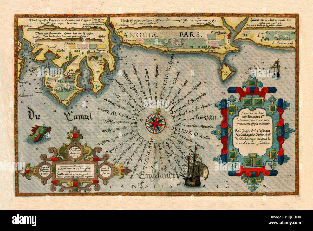 Map of devon england hi-res stock photography and images - Alamy