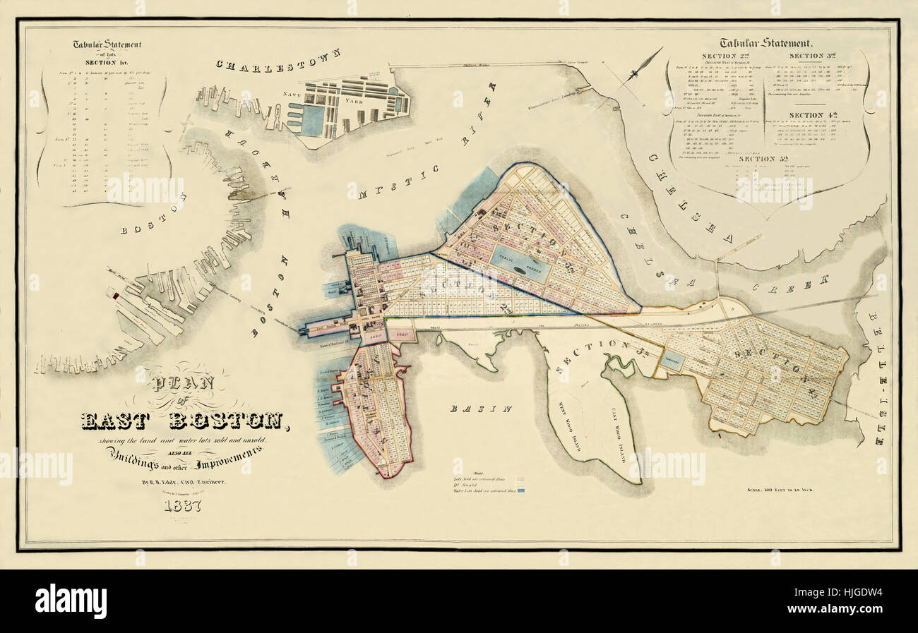 East Boston 1837 Stock Photo - Alamy