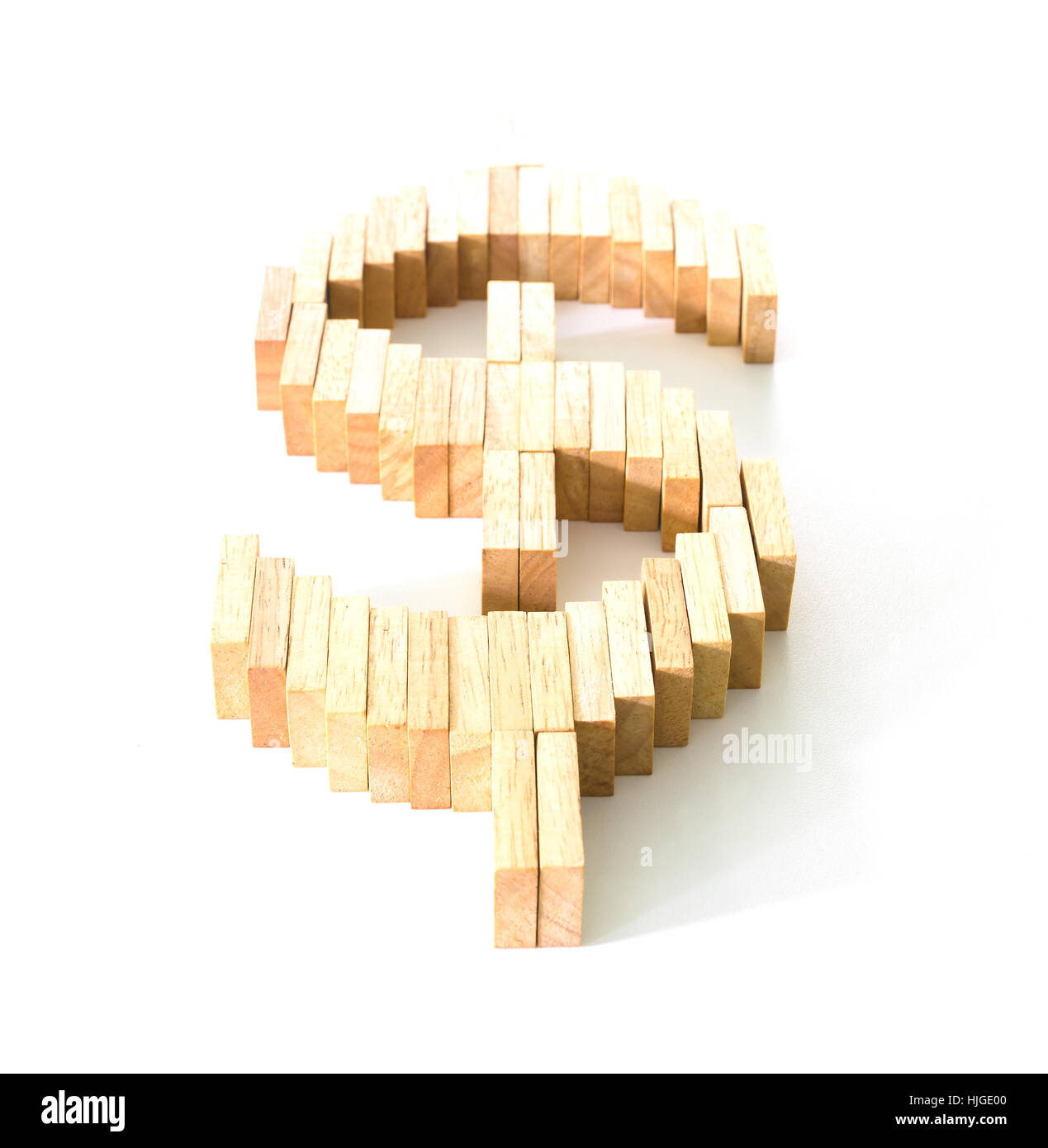 Stacking for fun with dominoes Cut Out Stock Images & Pictures - Alamy