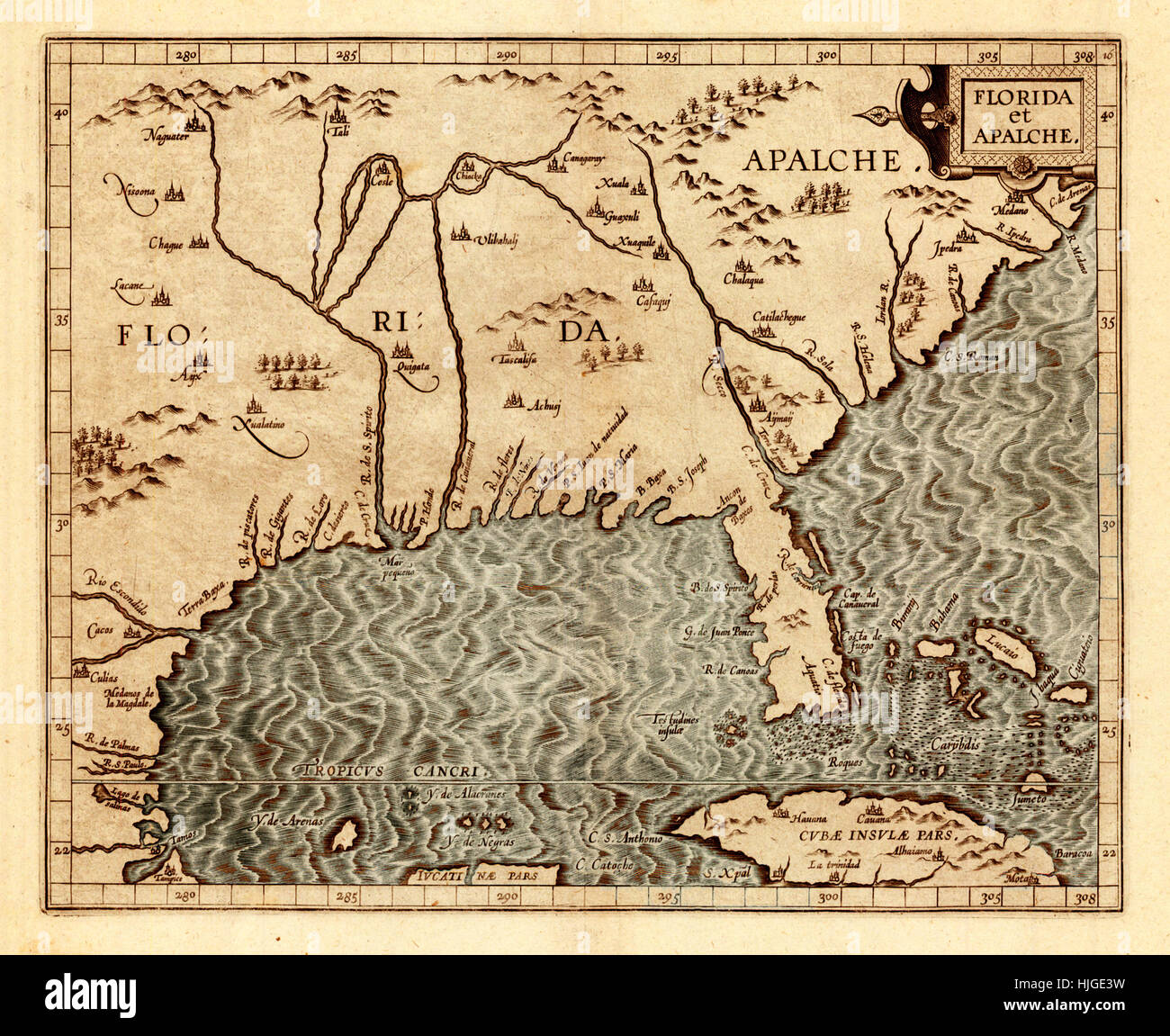 Florida map hi-res stock photography and images - Alamy