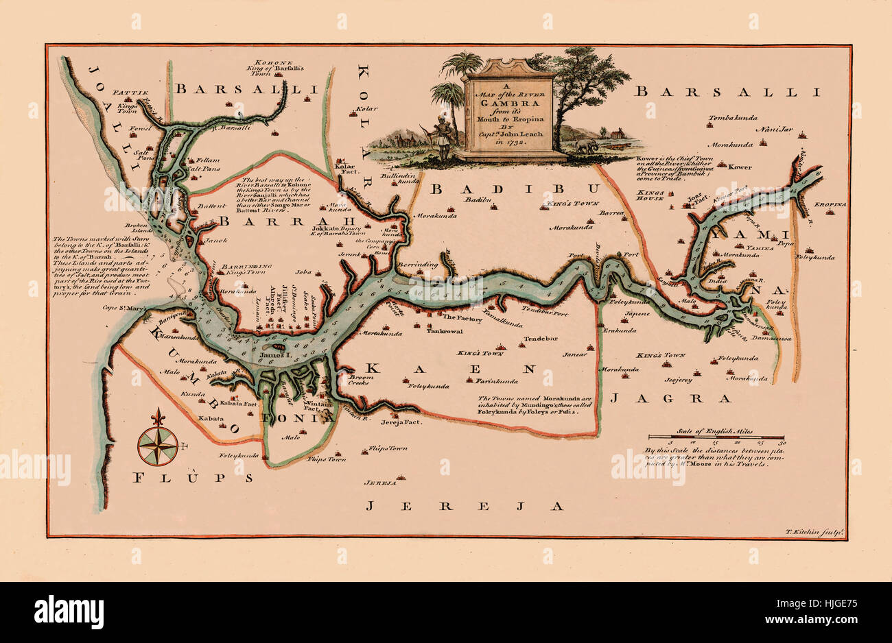 Map of the gambia river hi-res stock photography and images - Alamy